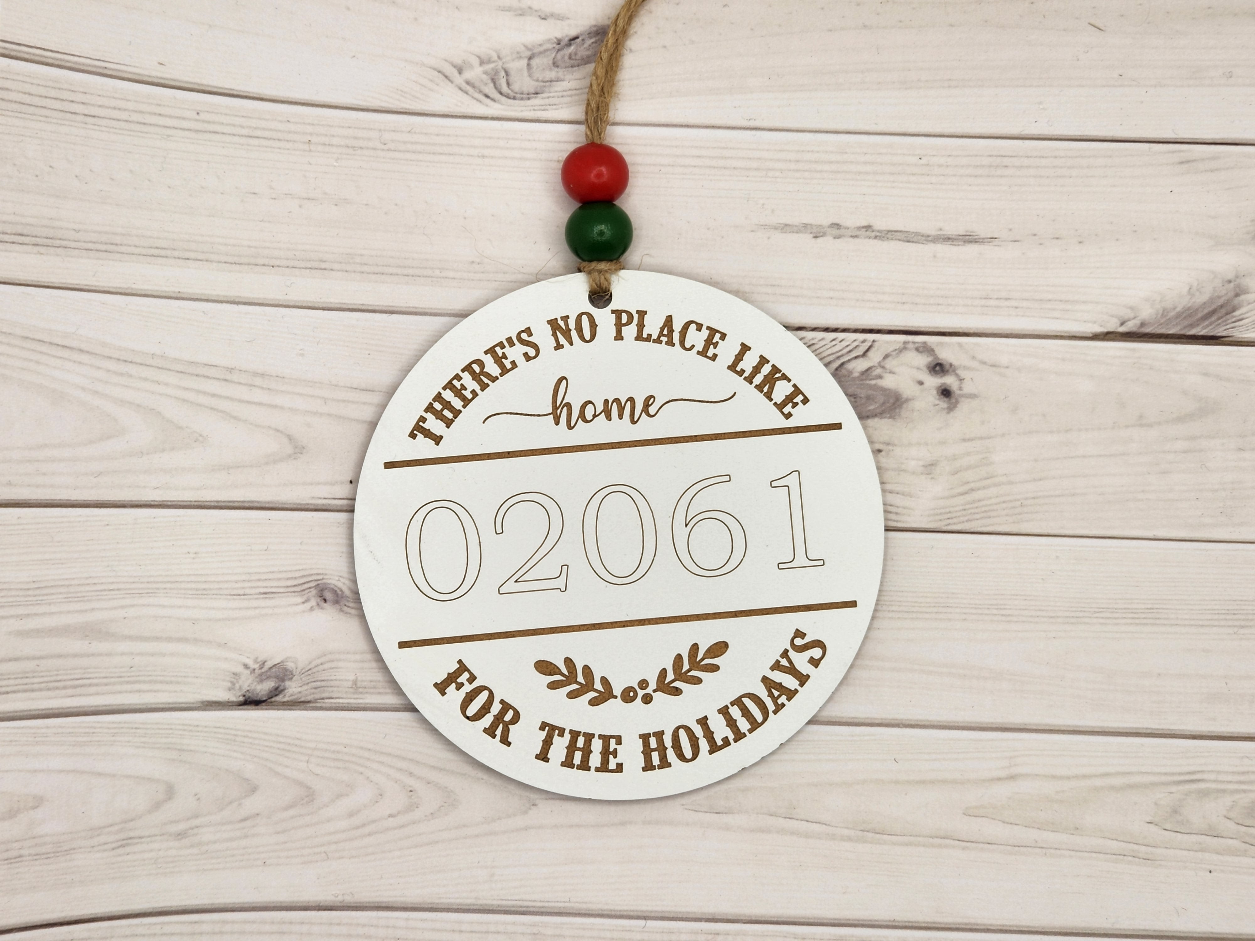Zip Code Ornament – Burning Stitches